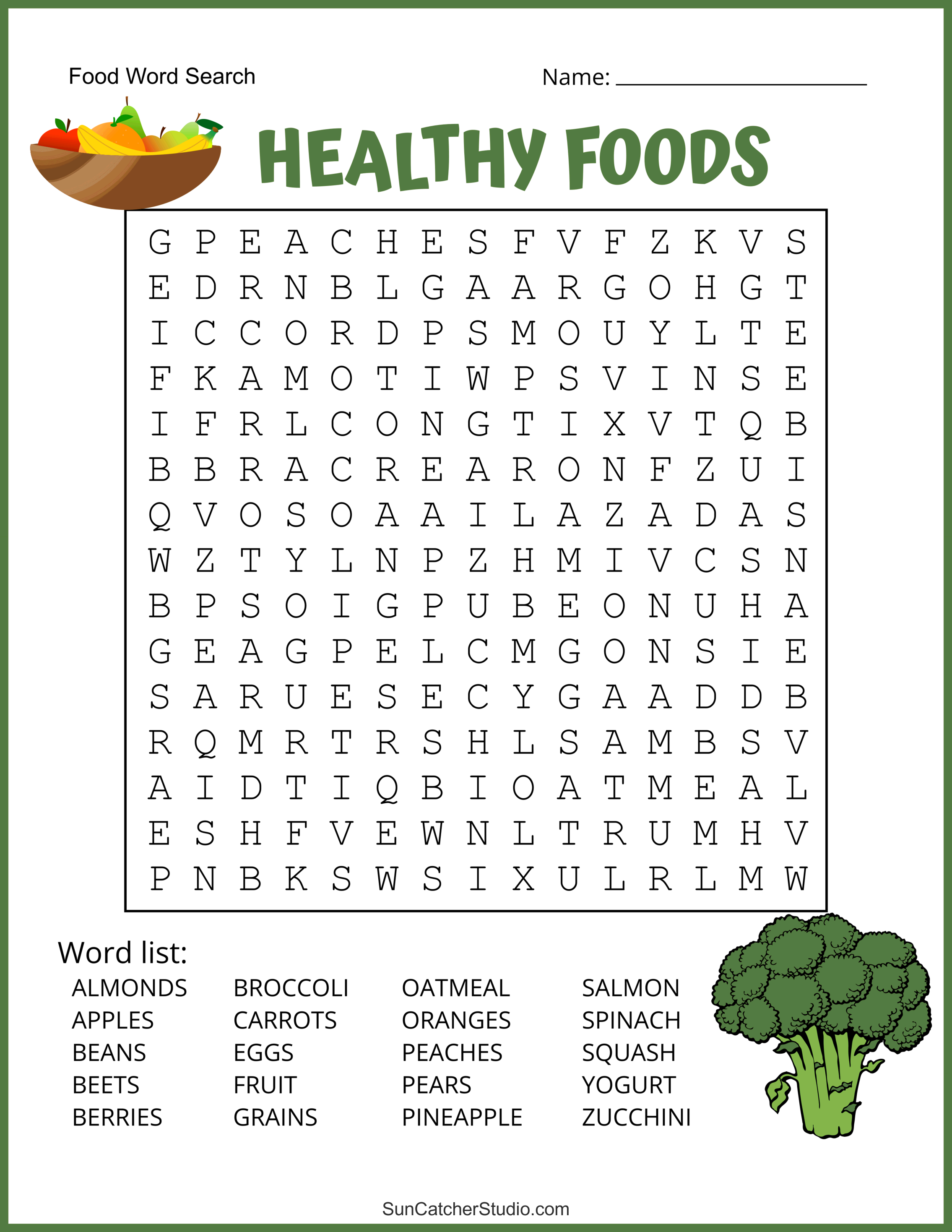 Food Word Search Free Printable Puzzles DIY Projects Patterns Food Word Search Free Printable Puzzles DIY Projects Patterns