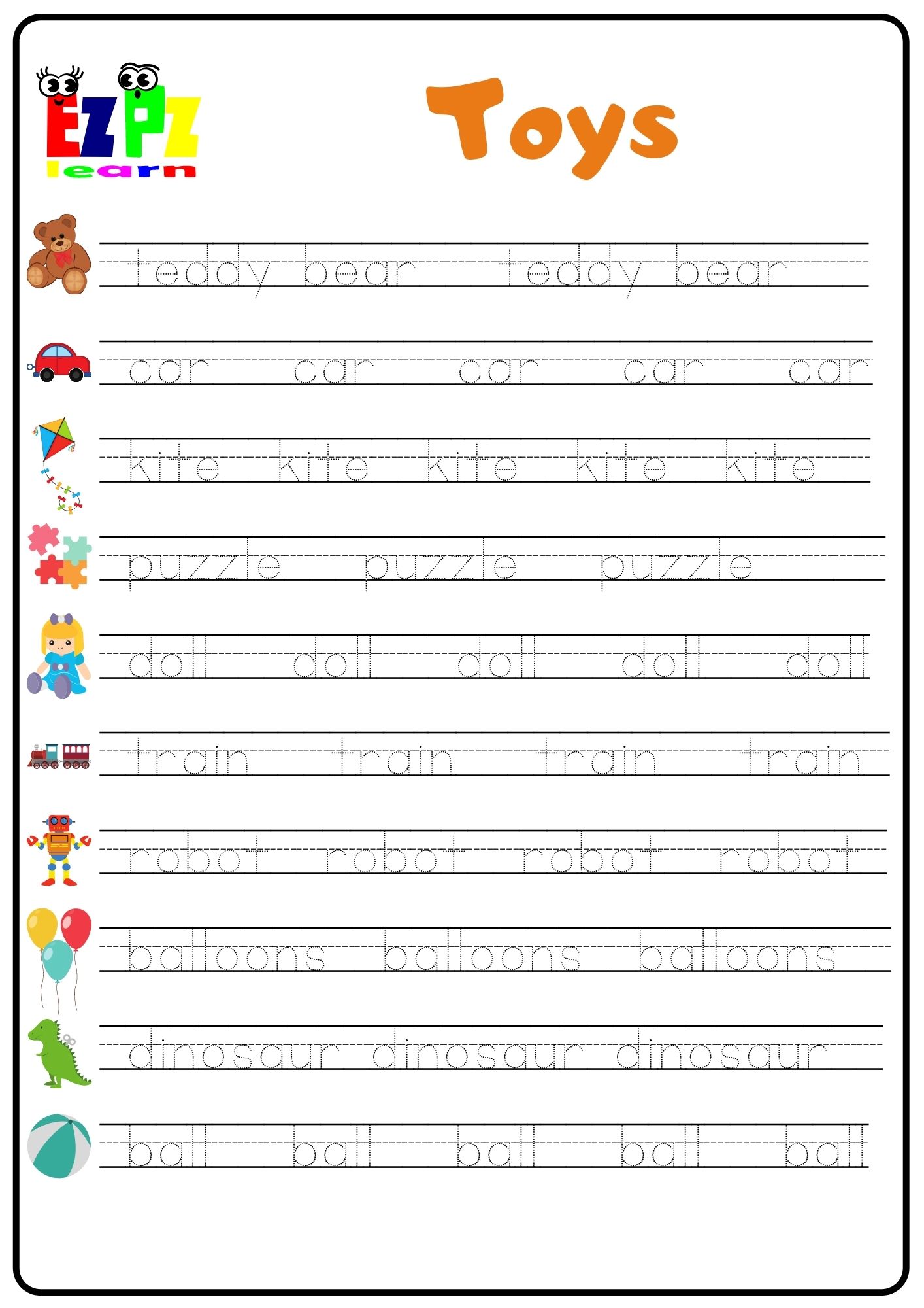 FREE* Word Tracing: AT Words | MyTeachingStation.com - Worksheets Library