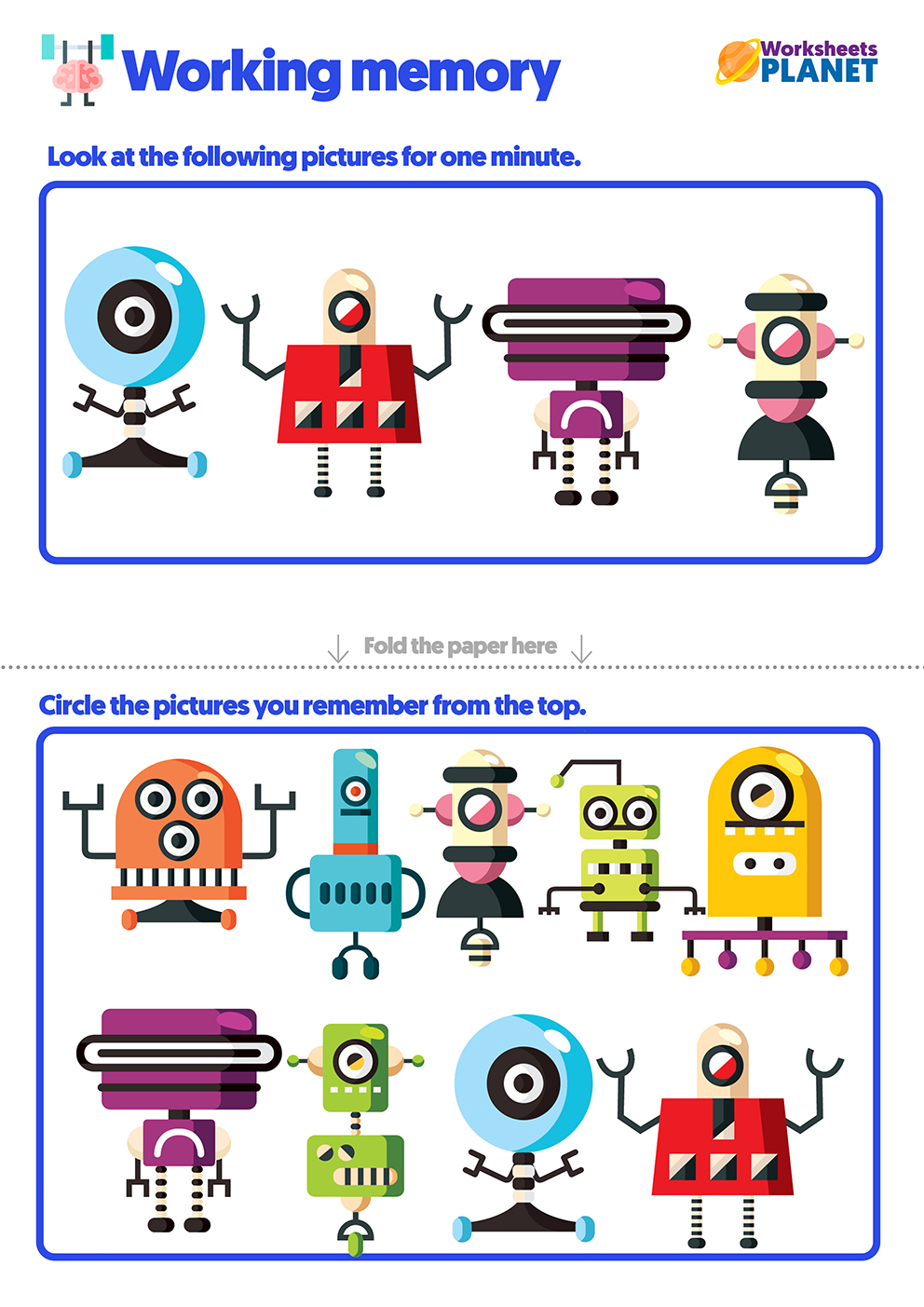 10 Activities To Improve Working Memory Worksheets Library