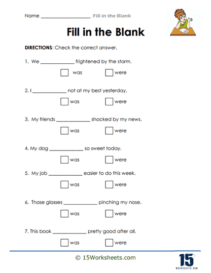 Fill in the Blank Worksheets - 15 Worksheets.com - Worksheets Library