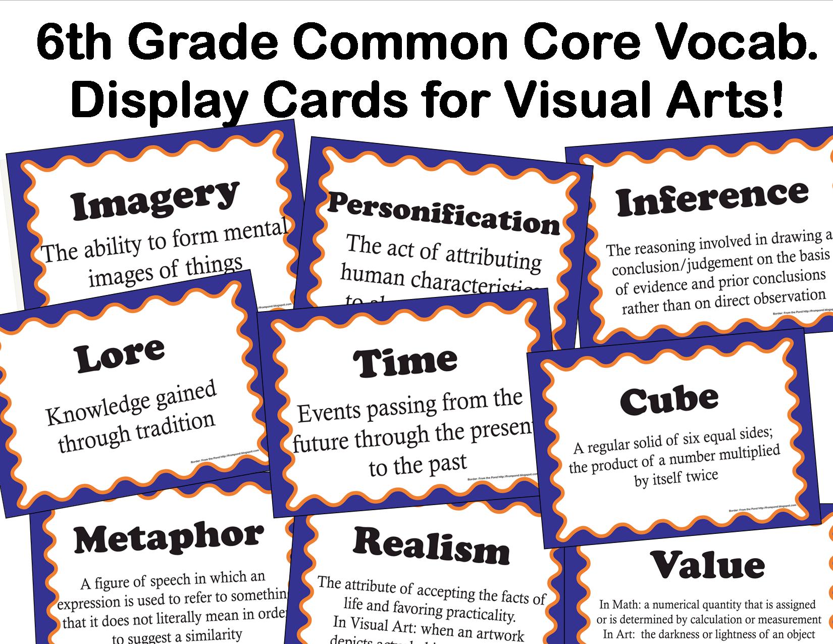 The smARTteacher Resource: Common Core Language Arts Vocabulary ...