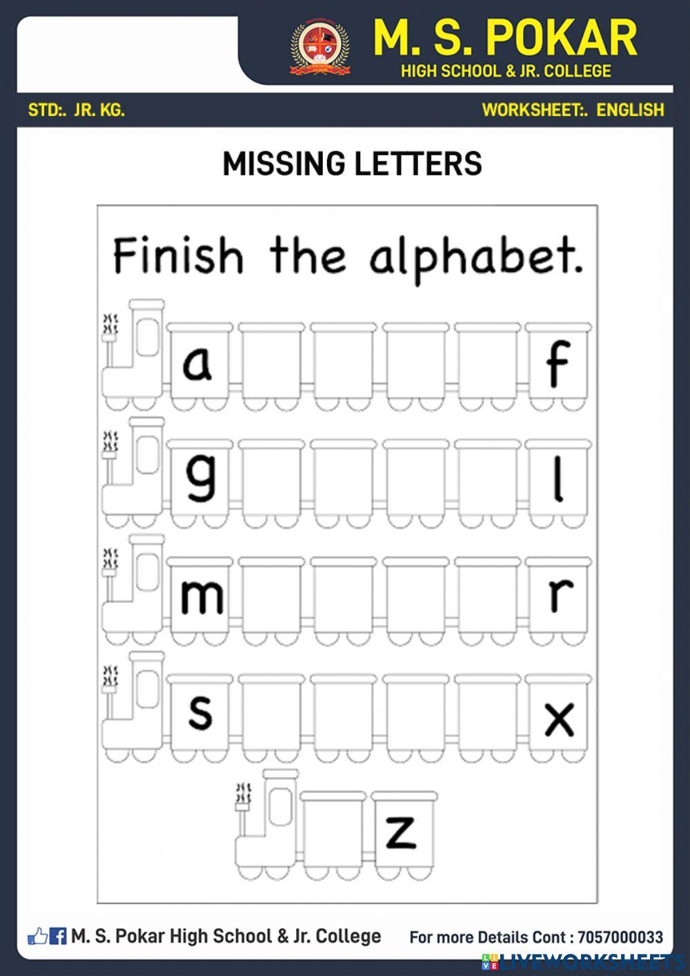 Alphabets Online Activity For JR kg Live Worksheets Worksheets Library Alphabets Online Activity For JR kg Live Worksheets Worksheets Library