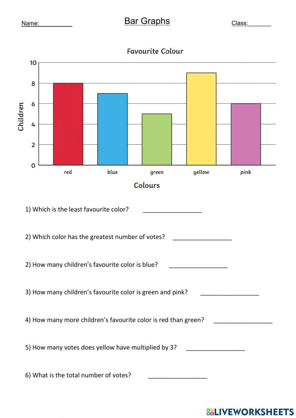 G4 t3 bar graphs worksheet | Live Worksheets - Worksheets Library