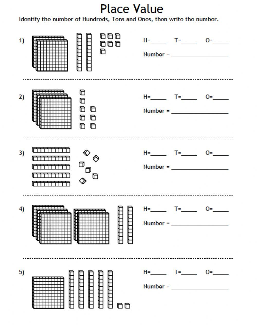 Color the Place Value Worksheet - TheCatholicKid.com - Worksheets Library