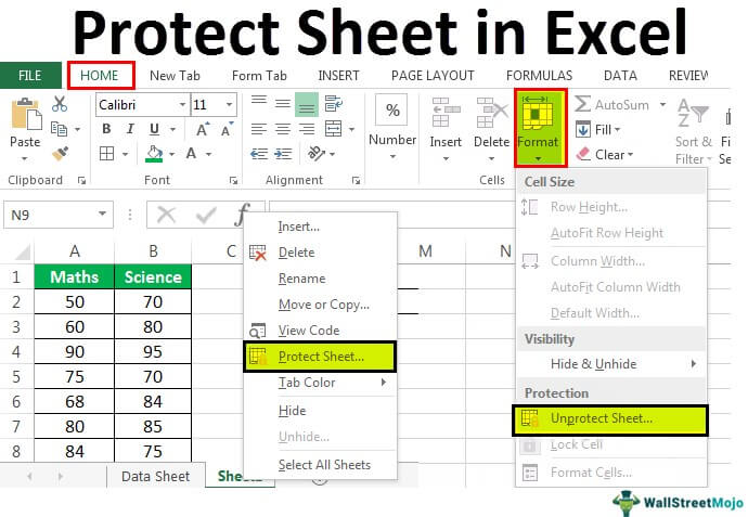 VBA protect and unprotect Sheets (25+ examples) - Worksheets Library