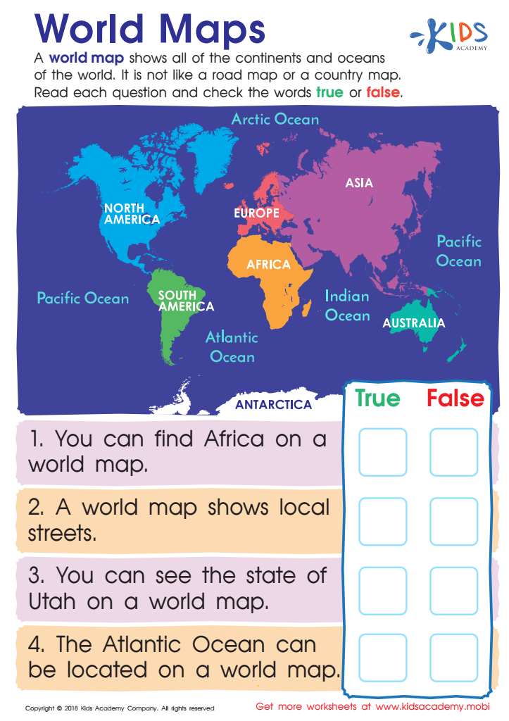 Geography Worksheets for Kids - Free PDF World Geography Worksheets ...