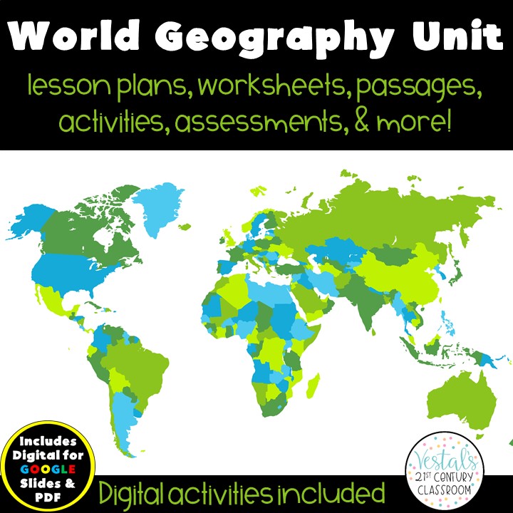 World Geography Unit - Worksheets Library