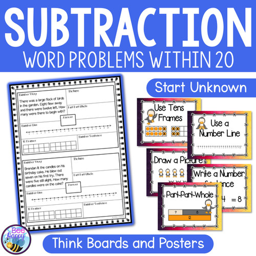 2 Digit Subtraction Model Match Up Teach Starter Worksheets Library