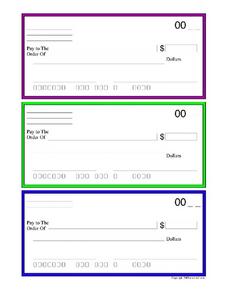 Writing A Check Worksheet for 6th Grade | Lesson Planet - Worksheets ...