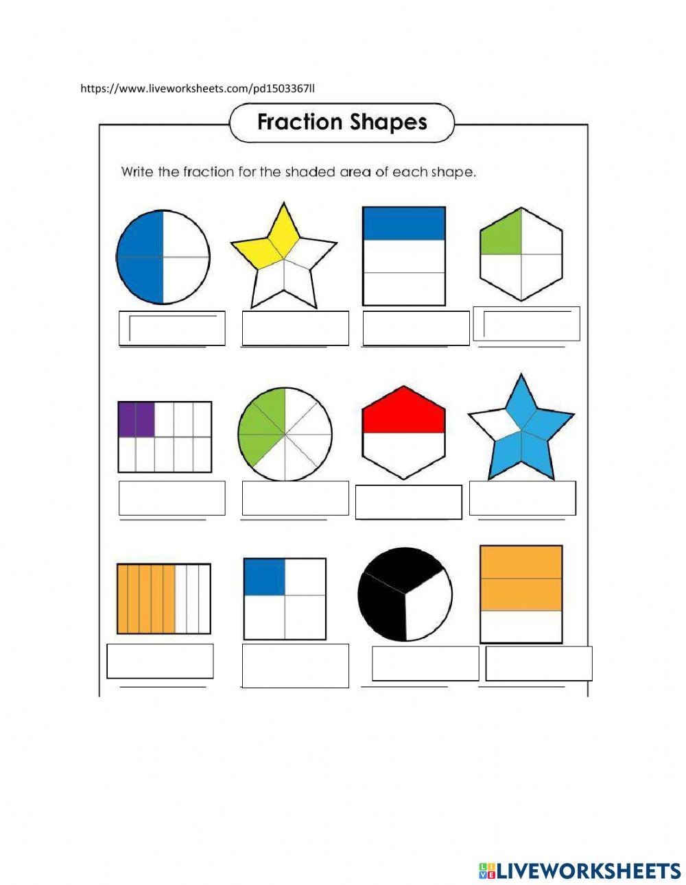Writing Fractions In Words Or Numbers Worksheet For 3rd 4th