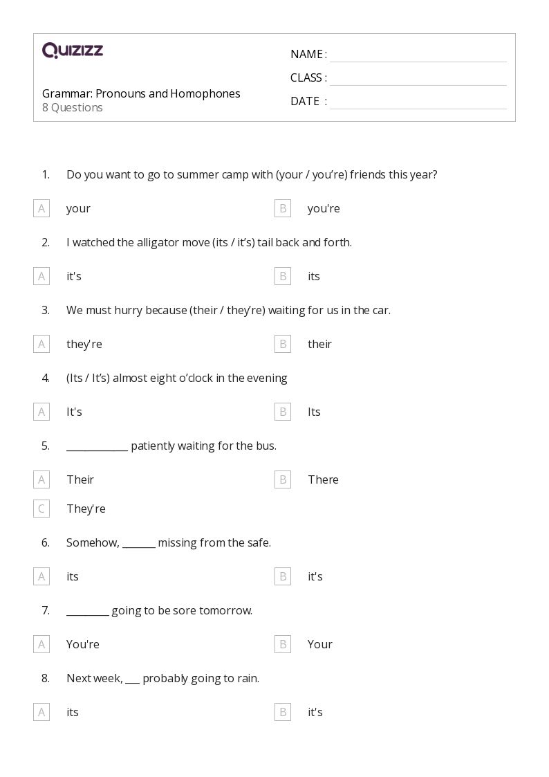 50+ Grammar and Mechanics worksheets for 3rd Grade on Quizizz ... - Worksheets Library