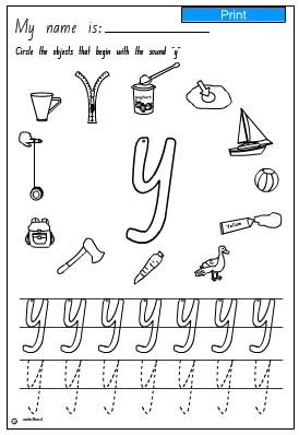 Aural Discrimination- initial sound y - Studyladder Interactive ... - Worksheets Library